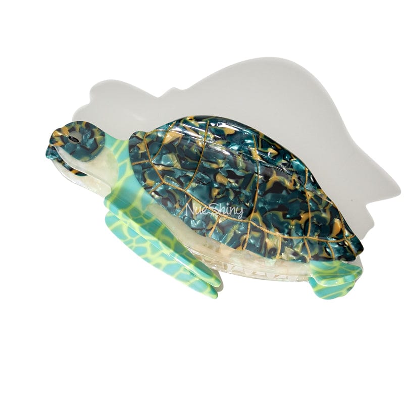 Jumbo Green Sea Turtle Hair Claw Clips丨NueShiny
