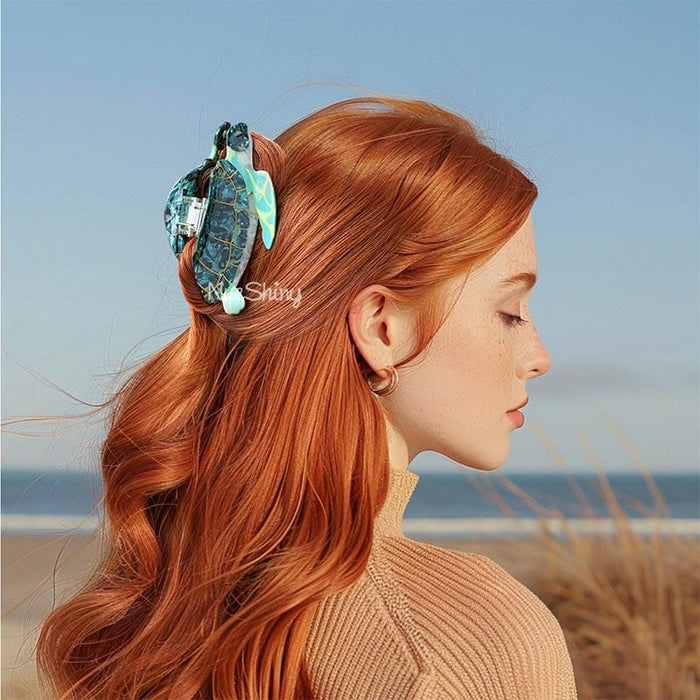 Sold Out Large Green Sea Turtle Hair Claw Clips丨NueShiny