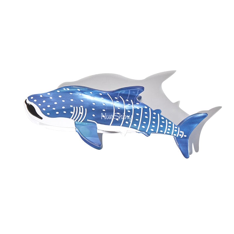 Jumbo Blue Whale Shark Hair Claw Clips丨NueShiny