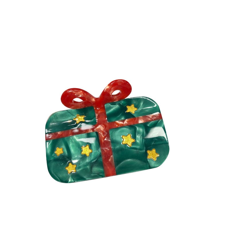 Small Christmas Gift Boxes Hair Claw Clips | NueShiny